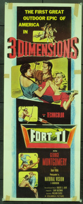 Original Fort Ti (1953) movie poster in VG condition for $150