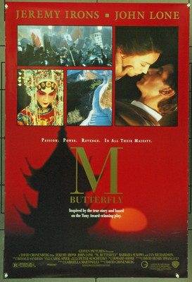 Original M Butterfly (1993) movie poster in VF condition for $$50.00