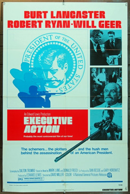 Original Executive Action (1973) movie poster in VF condition for $$30.00
