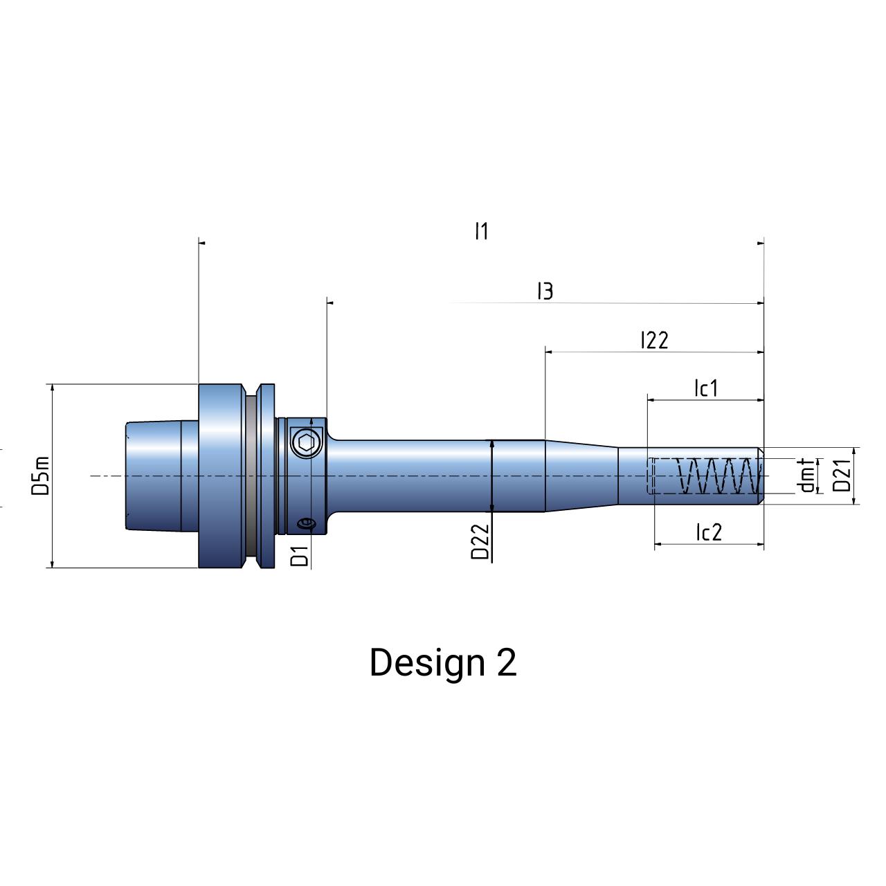 Tool Holders - Hydraulic Chucks - Hydro-Grip Pencil HSK 63F - CleBitCo