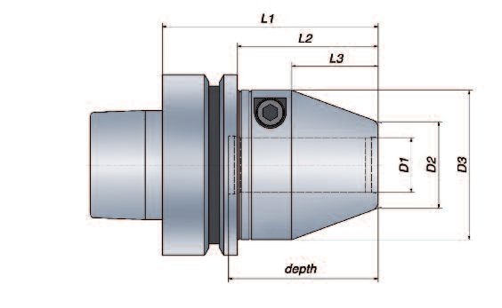 Tool Holders - Hydraulic Chucks - Hydro-Grip Compact HSK 63F - CleBitCo