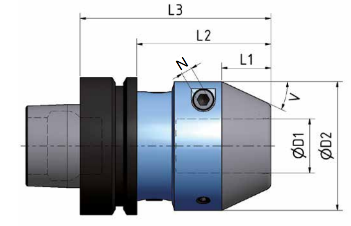 Tool Holders - Hydraulic Chucks - Hydro-Grip G3 HSK 63F - CleBitCo