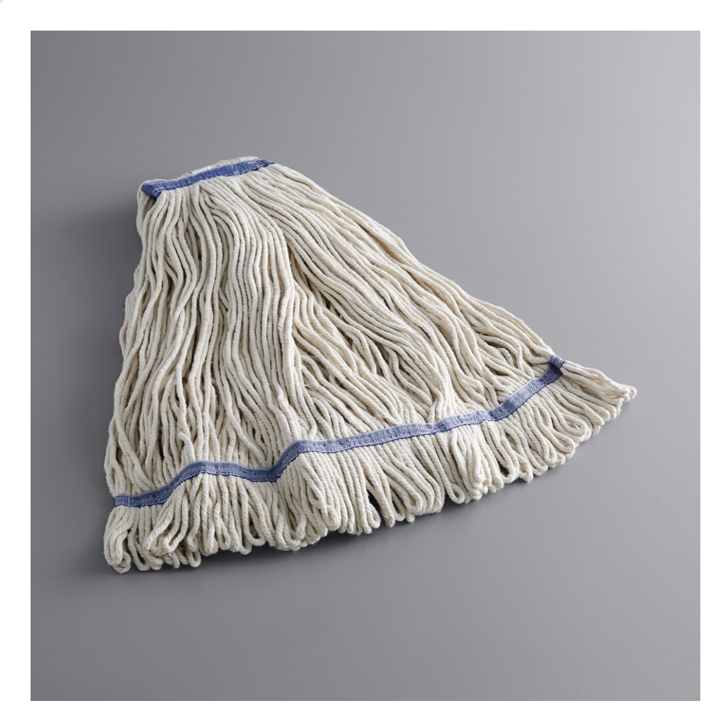 Lavex Janitorial 32 oz. Cotton Loop End Mop Head with 1" Band ...