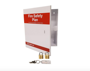 Fire Plan Strategies Fire Safety Plan Box (Indoor Mounting) - Steel ...