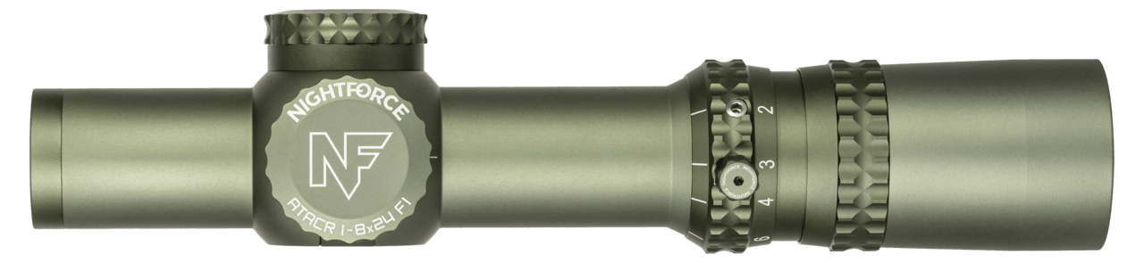 ATACR - 1-8x24mm F1 - Green Anodized - Nightforce Optics