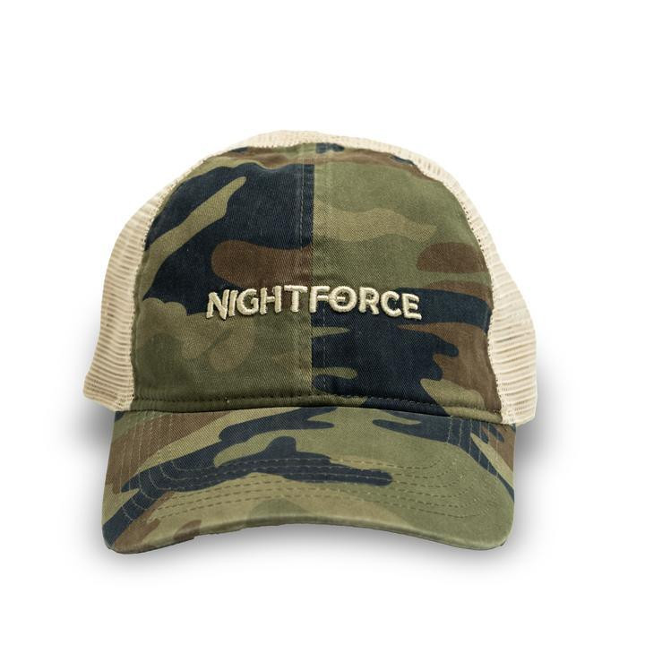 NF Woodland Camo Mesh Back Hat - Nightforce Optics
