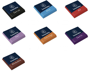 Leonidas Belgian Chocolates, Gianduja Emballee Collection, praline
