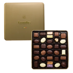 Leonidas Belgian Chocolates, Gold Tin Box 30 pieces