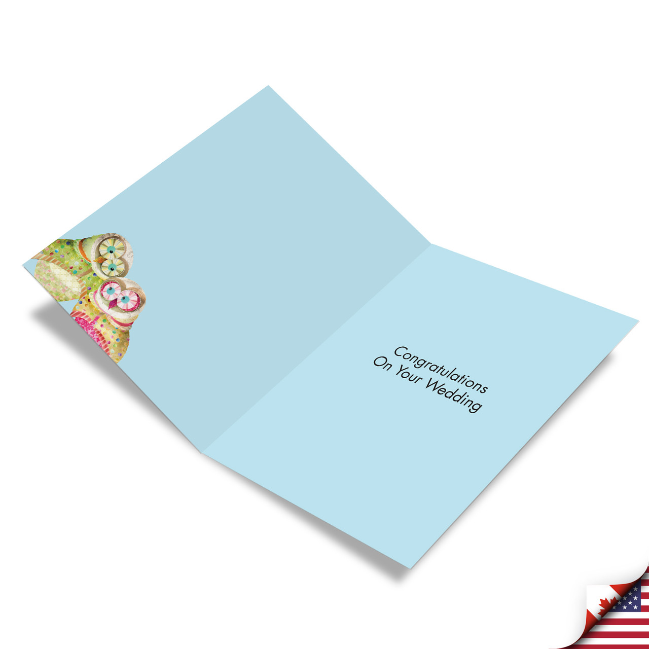 Jumbo Forest Friends - C Wedding Greeting Card