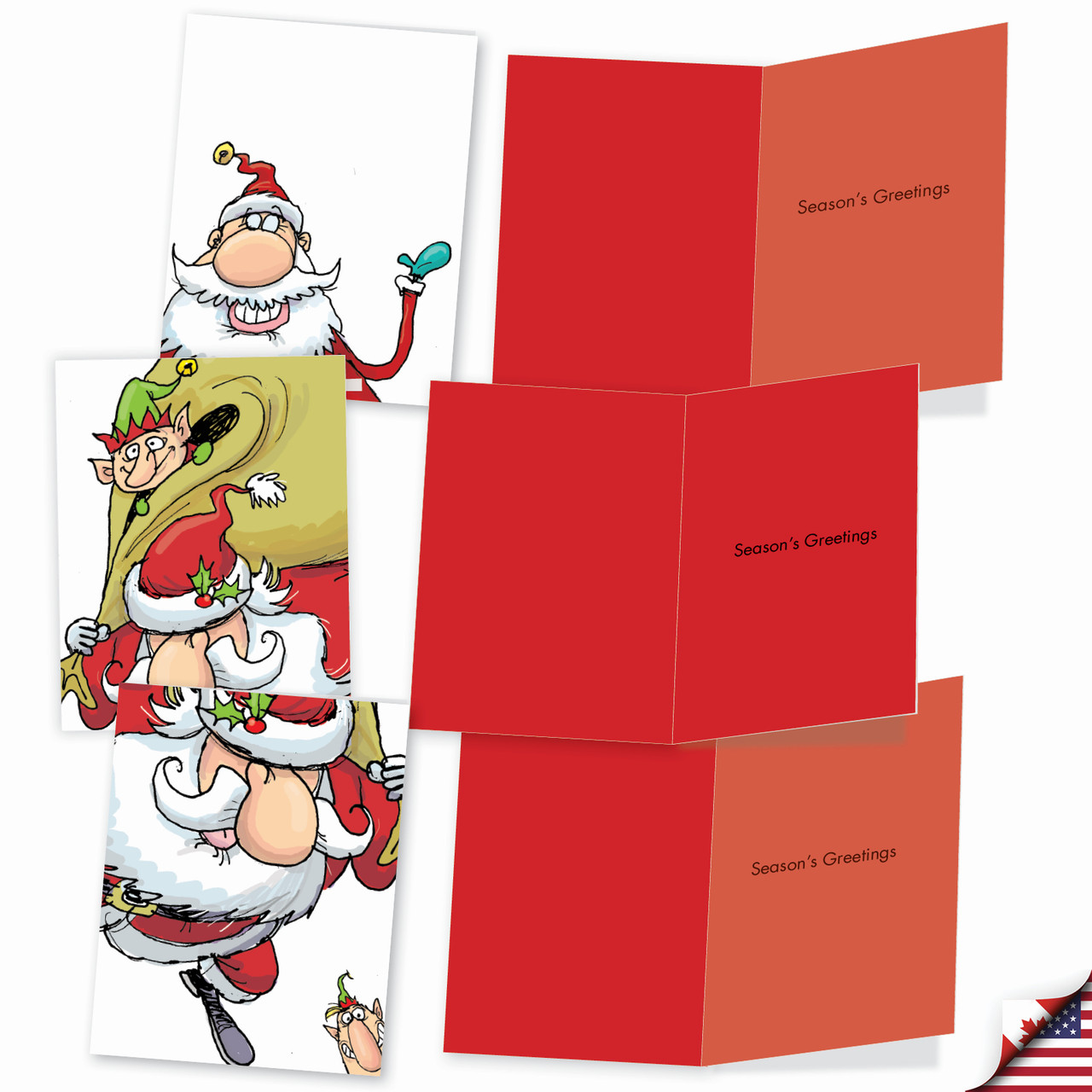Santastic Season's Greetings Holiday Notecards
