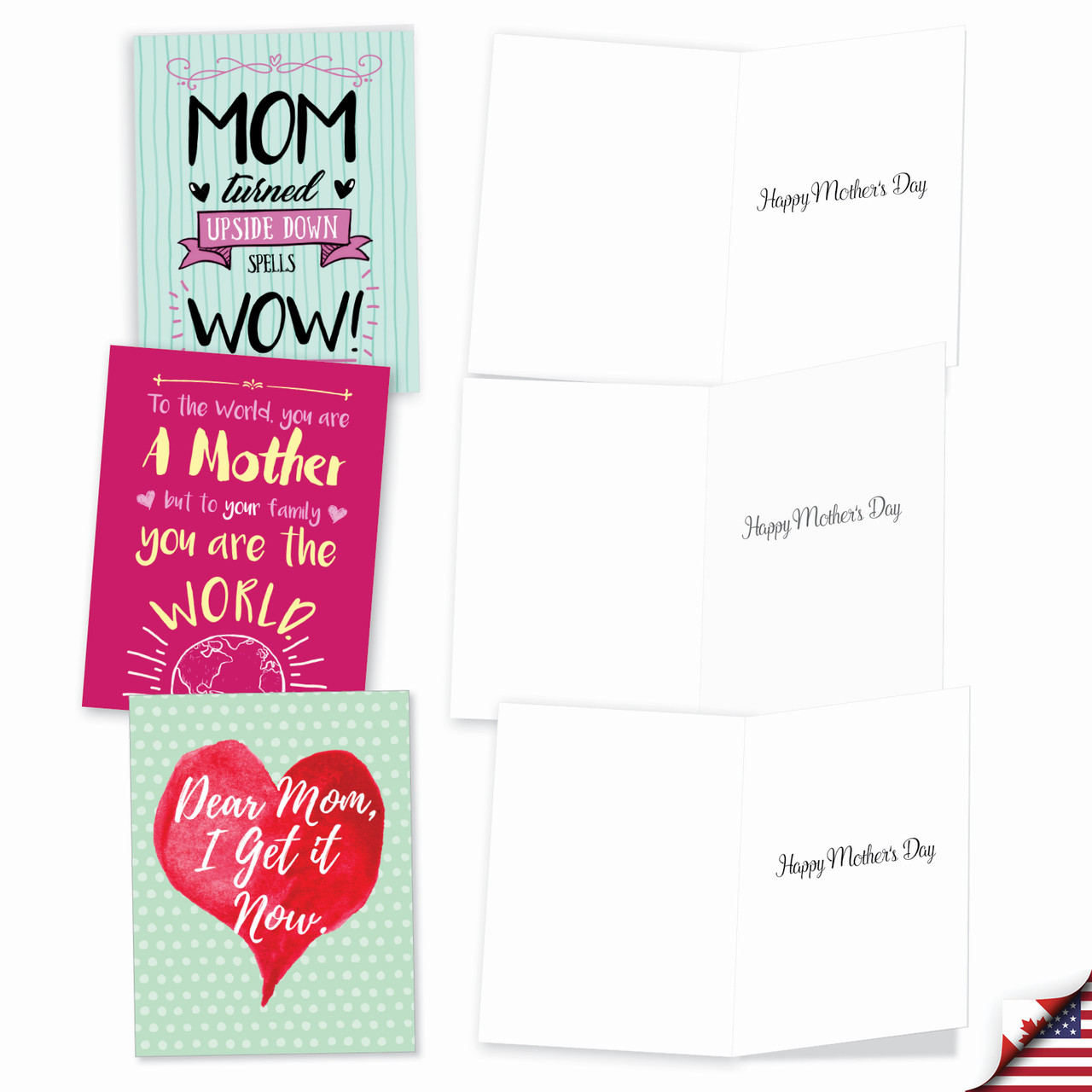 AM3138MD - Mom Notes: Assorted Set Of Notecards - TheBestCardCompany.com