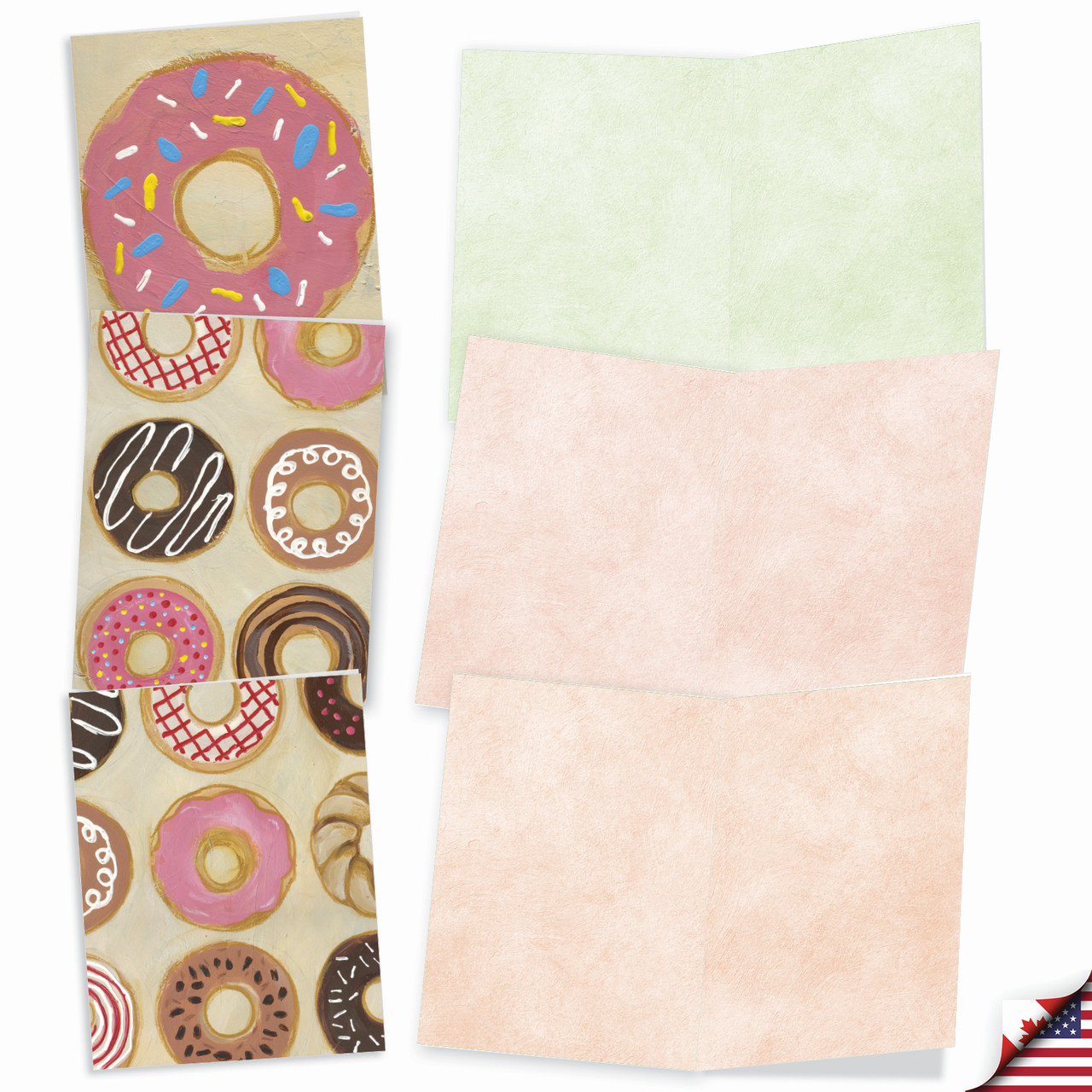 AM6021OC - Time To Send The Donuts: Mixed Set Of Notecards ...