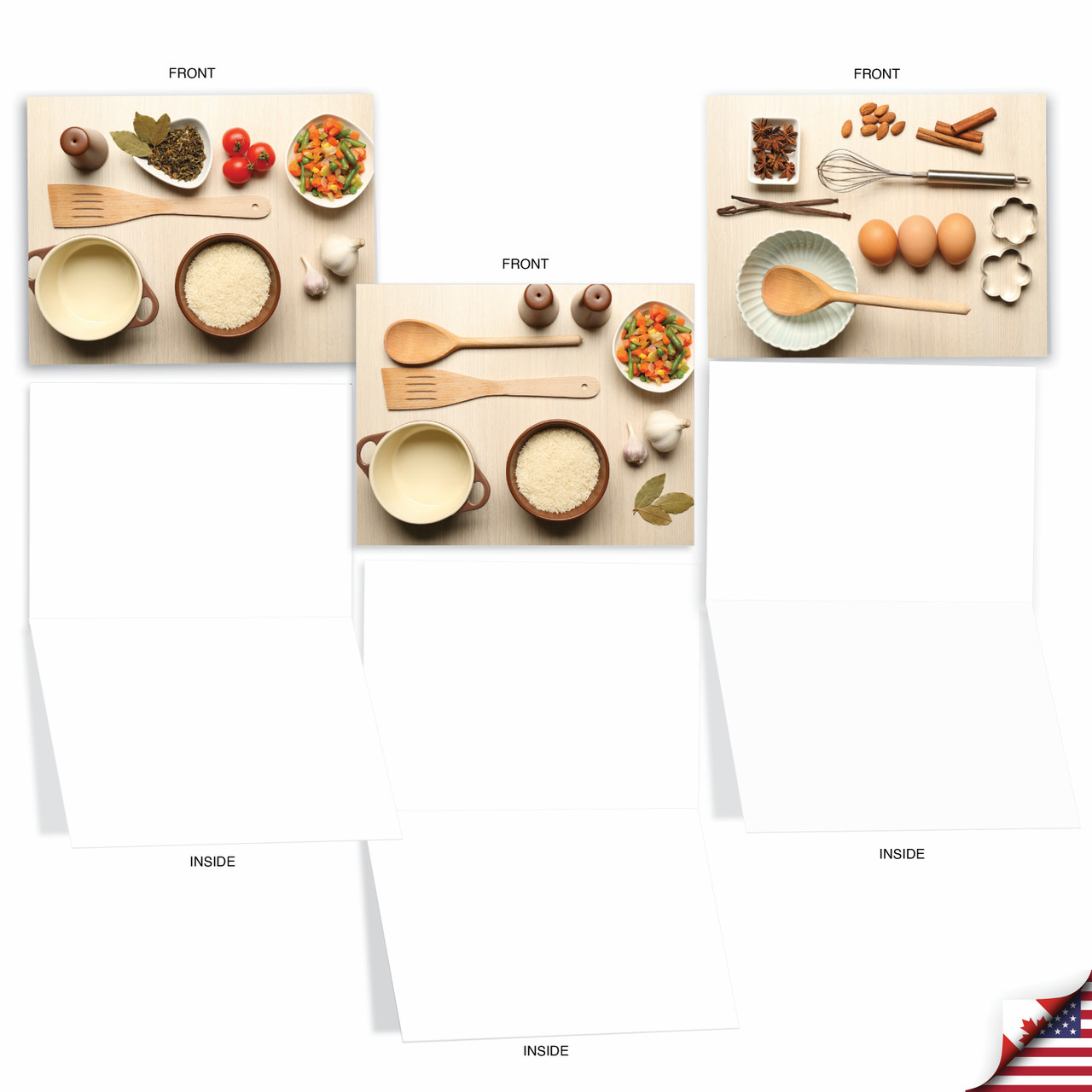 AM1733OC - Culinary Cards: Mixed Set Of Notecards - TheBestCardCompany.com