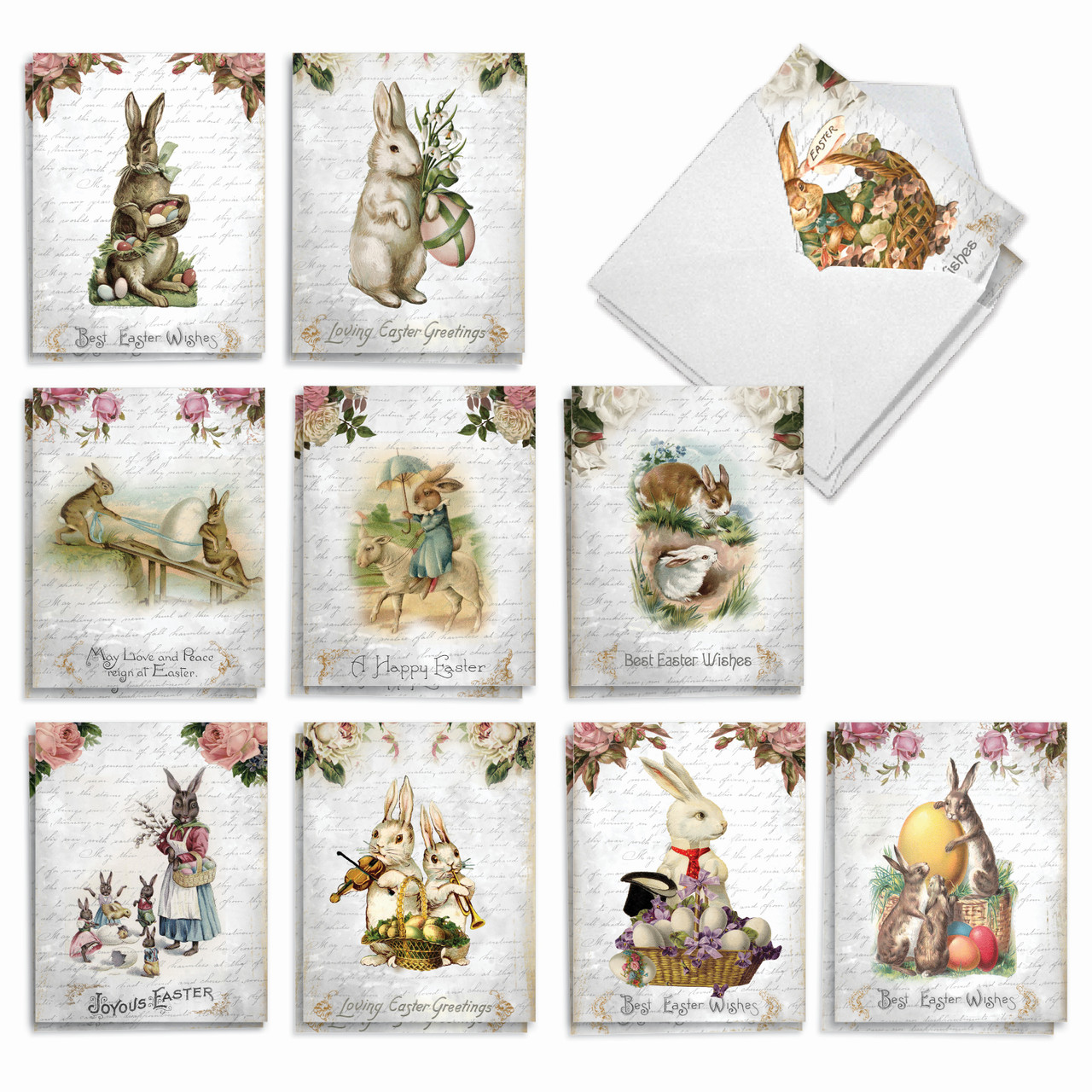 Bunny Notes, Assorted Set Of Easter Notecards - AM10425EAG ...