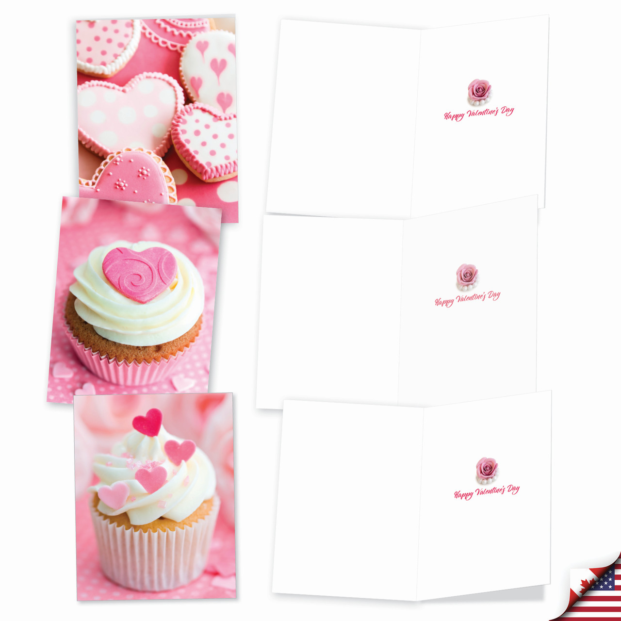 Sweet Hearts, Assorted Set Of Valentine's Day Notecards - AM10432VDG ...