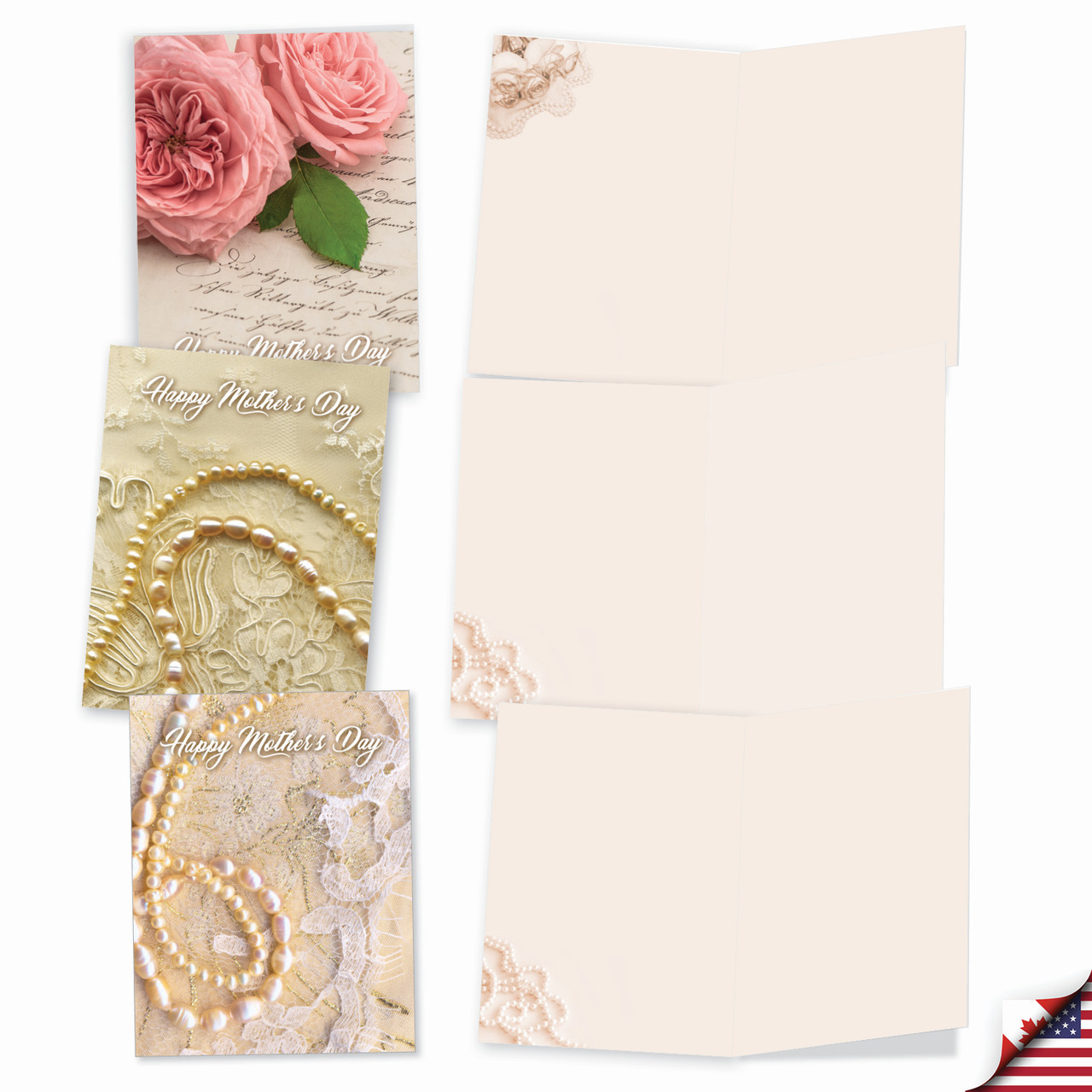 Mom Nostalgia, Assorted Set Of Printed Blank Mother's Day Notecards ...