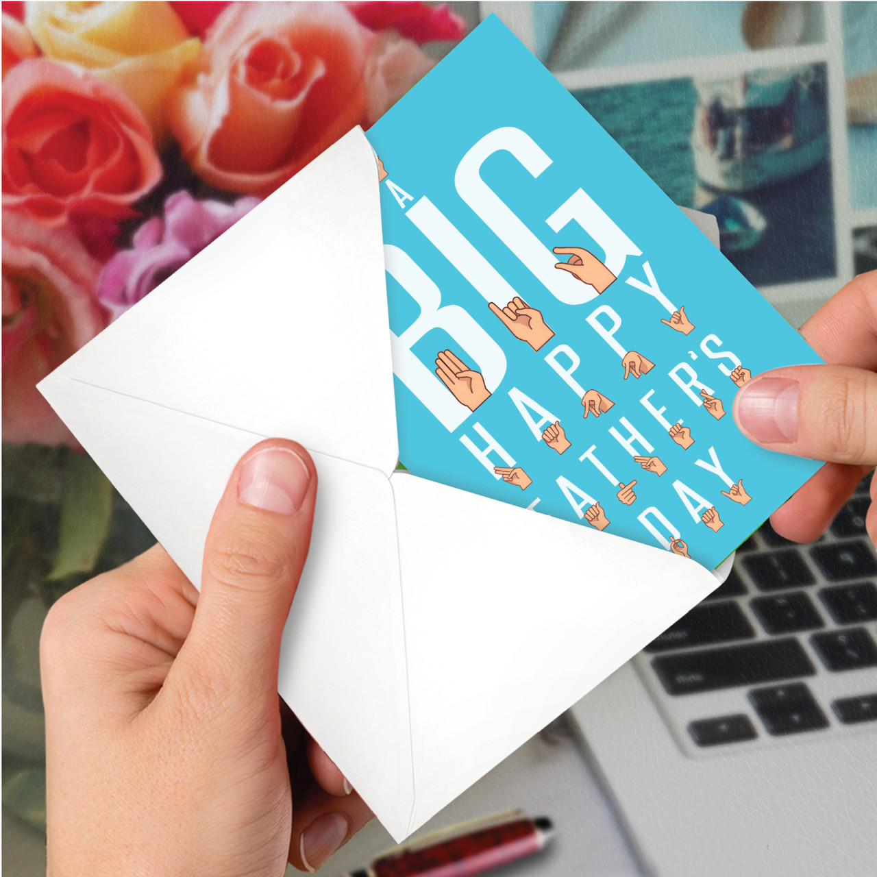 Sign Language - Dad, Printed Father's Day Greeting Card - C8280FDG ...