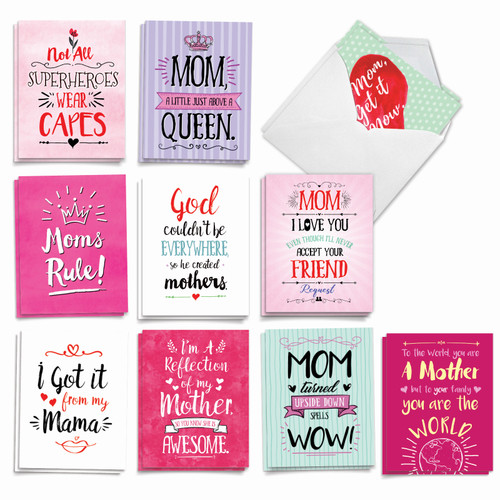 AM3138MD - Mom Notes: Assorted Set Of Notecards - TheBestCardCompany.com