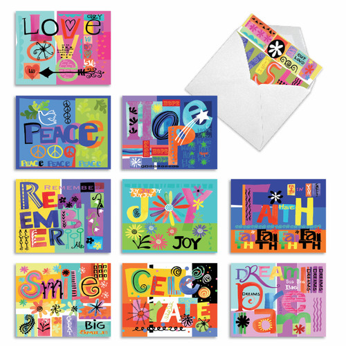 Grateful Graffiti Blank Notecards