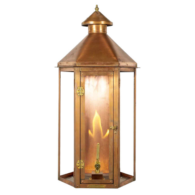 The Neptune Copper Gas Lantern - Residential Size
