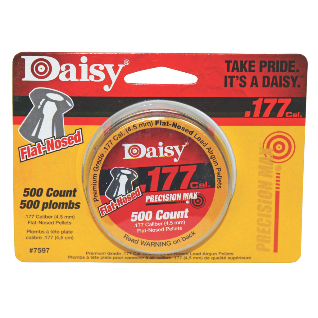 Daisy .177 Cal. Flat Pellets 500 ct. Tin - Freedom Armory