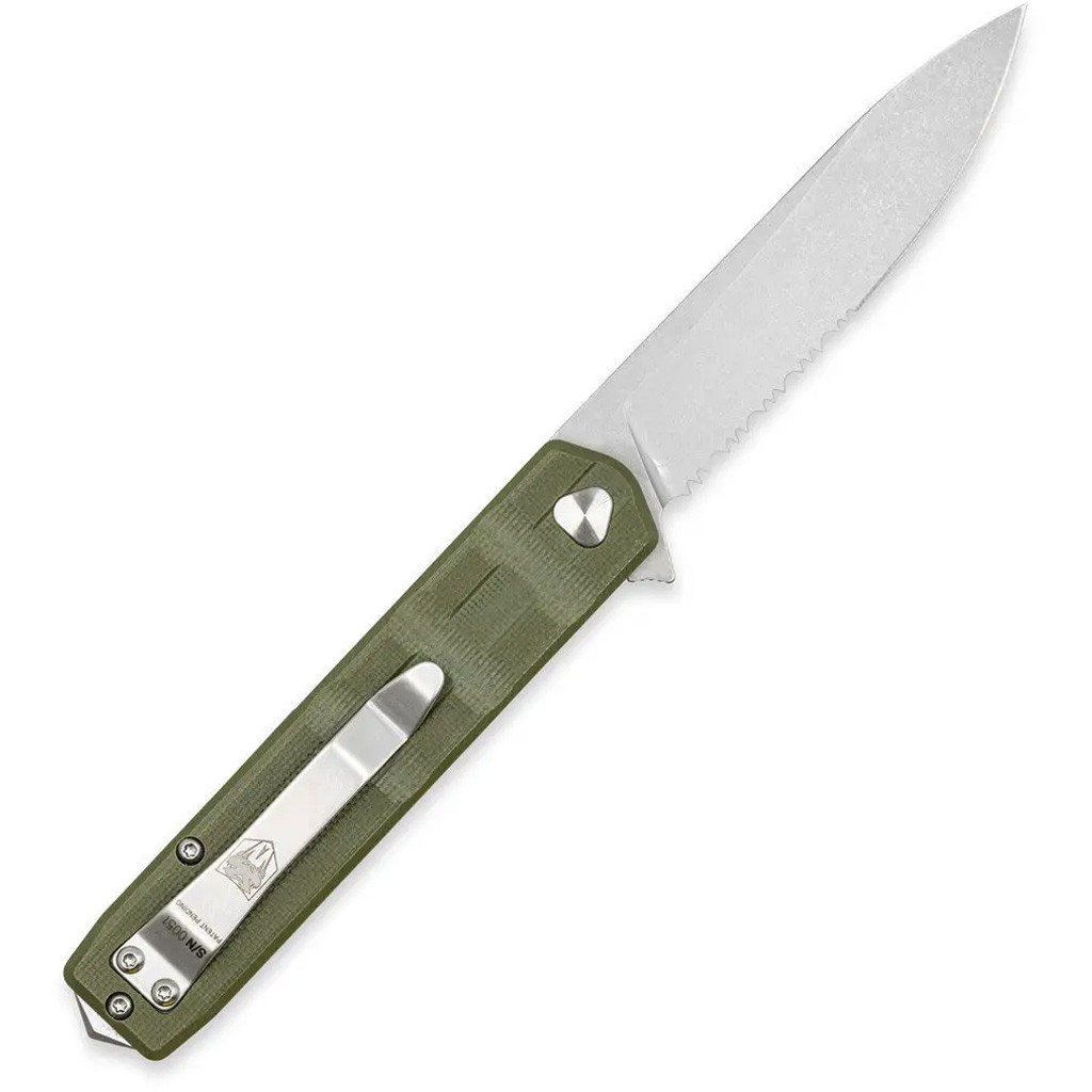 CobraTec Medium Kuzio Drop Serrated Folding Blade Knife - Freedom Armory
