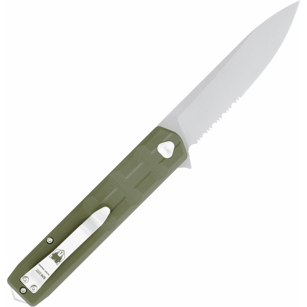 CobraTec Large Kuzio Drop Serrated Folding Blade Knife - Freedom Armory