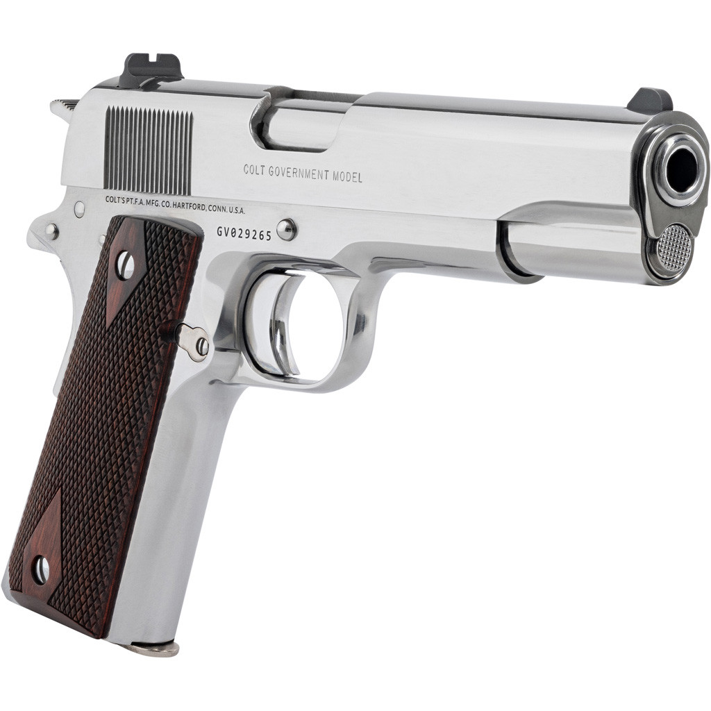Colt 1911 Pistol 45 ACP 5" Bright Stainless 8 rd. - Freedom Armory