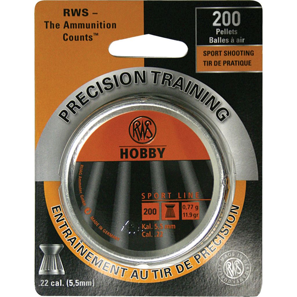RWS Hobby Sport Line .22 Pellets 200 ct. - Freedom Armory