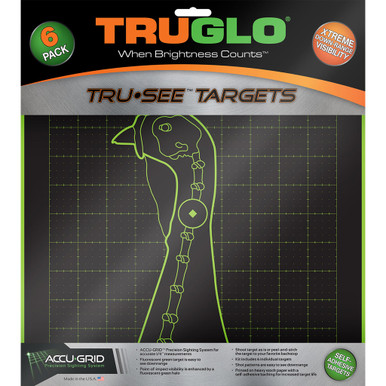 TruGlo TruSee Splatter Turkey Target Green 12x12 6 pk. - Freedom Armory