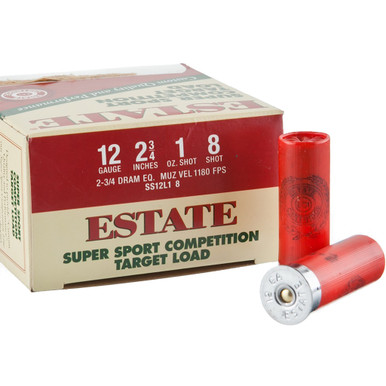 Estate Super Sport Competition Target Load 12 ga. 2.75 in. 2 3/4 Dr. 1 ...