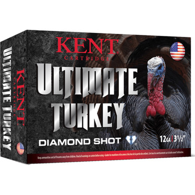 Kent Ultimate Diamond Shot Turkey Load 12 ga. 3 in. 2 oz. 5 Shot 10 rd ...