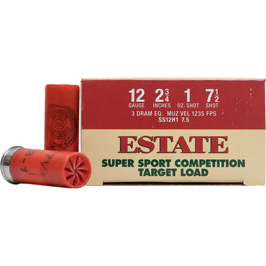 Estate Super Sport Competition Target Load 12 ga. 2.75 in. 3 Dr. 1 oz 7 ...