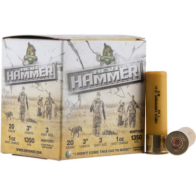 Hevi Shot Hevi Hammer Load 20 ga. 3 in. 1 oz. 3 Shot 25 rd. - Freedom ...