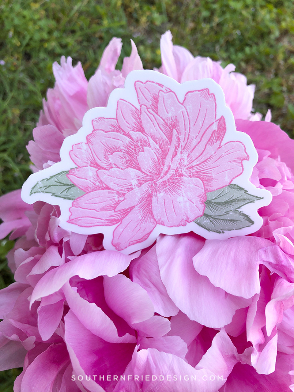 Peony Sticker Southern Fried Design Barn