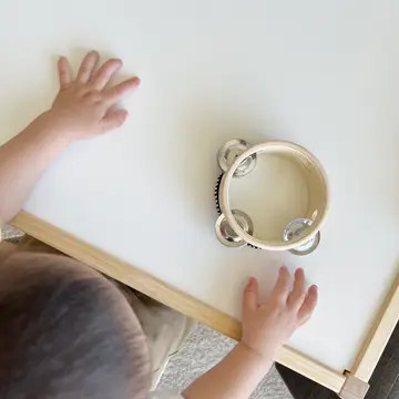 Tamborine for baby or toddler - Wooden