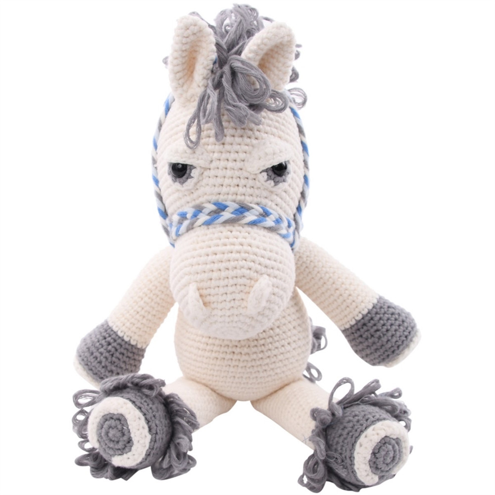 Horse Stuffed Animal - Organic Baby Boy Toy | Pony