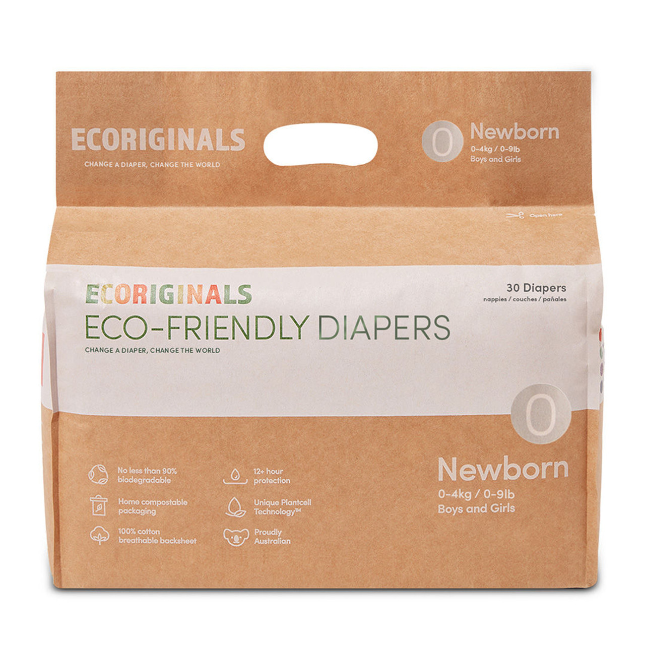 Eco-friendly Diapers | Newborn Size | Biodegradable Eco-friendly Diapers | Newborn Size | Biodegradable