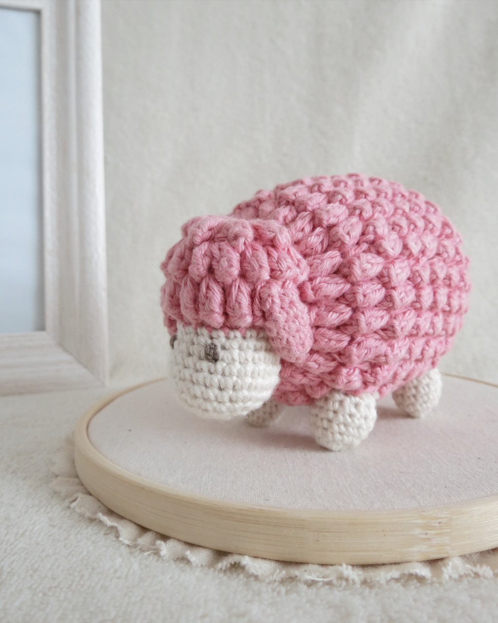 Handknit Baby Sheep Rattle | Gift for Newborn | Fair Trade