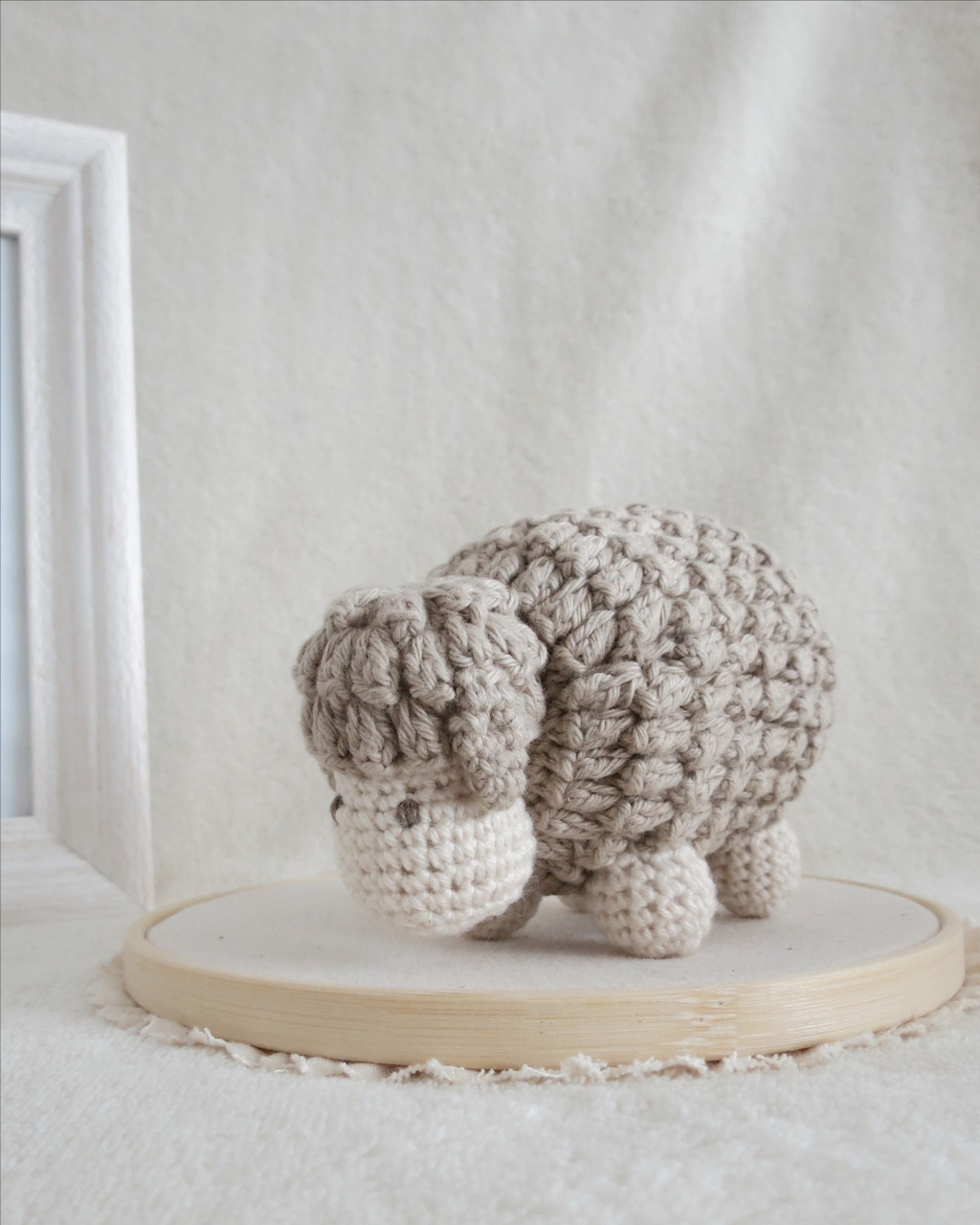 Handknit Baby Sheep Rattle | Gift for Newborn | Fair Trade