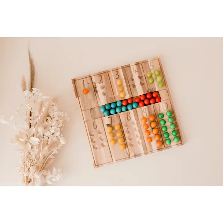 Eco-Friendly Educational Toys | Wooden Counting Board | Numbers