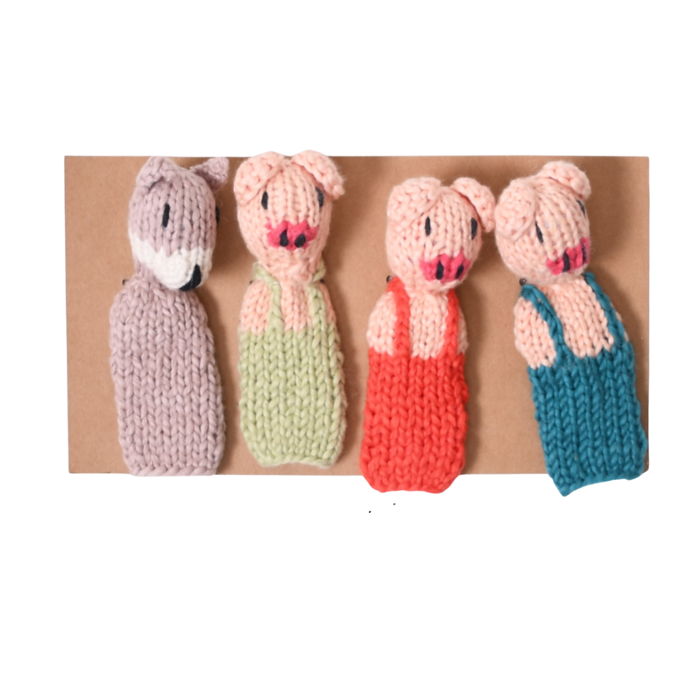 Organic Cotton Finger Puppet Set | Fair Trade | Hand Crafted | Three ...