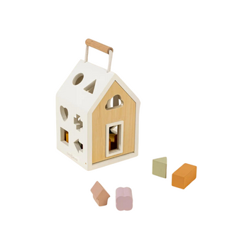 Wooden Shape Sorter House for Toddlers | Our Green House
