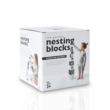 Modern Nesting Blocks | Woodland Numbers