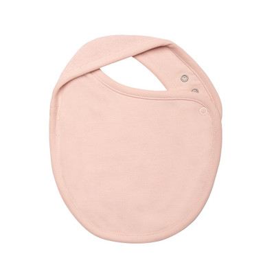 Organic Baby Bib | Pink | for Girl | Snap