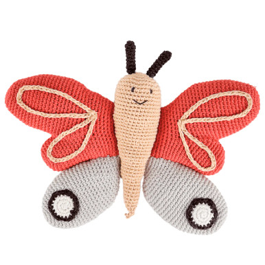 Butterfly Toy for Babies | Organic Stuffie | Handmade Stuffed Butterfly Toy