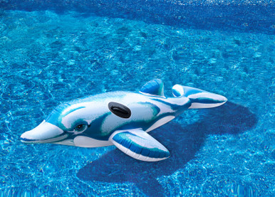 Swimline 72in Dolphin Ride On Pool Float