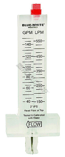 Flow Meter, Blue-White, F-300, for 3" PVC, 45-240 gpm