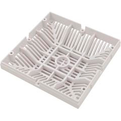 Main Drain Grate, Waterway 9" x 9" Square, White