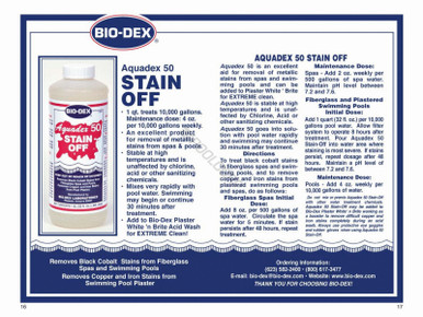 4/Cs 1 Gal Aquadex 50 Stain Off